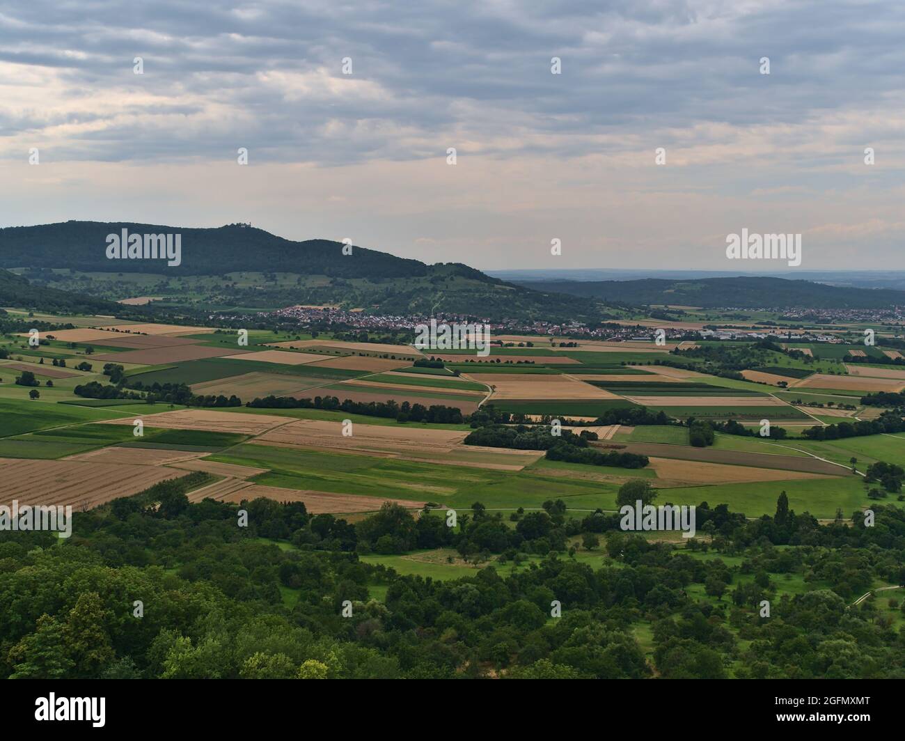 Aerial view castle burg teck hi-res stock photography and images - Alamy