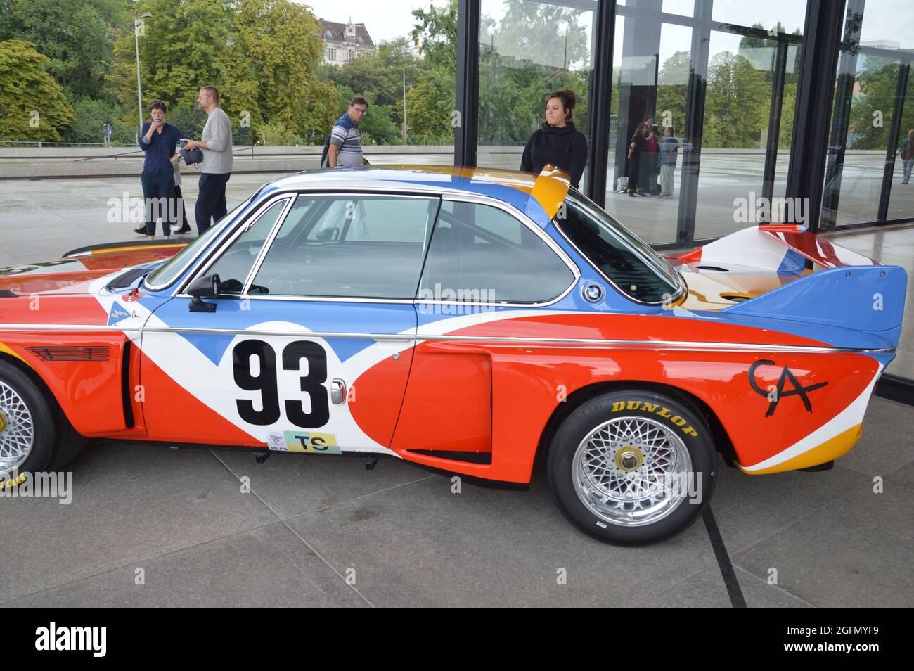 Alexander Calder BMW Art Car on display in front of The Neue ...