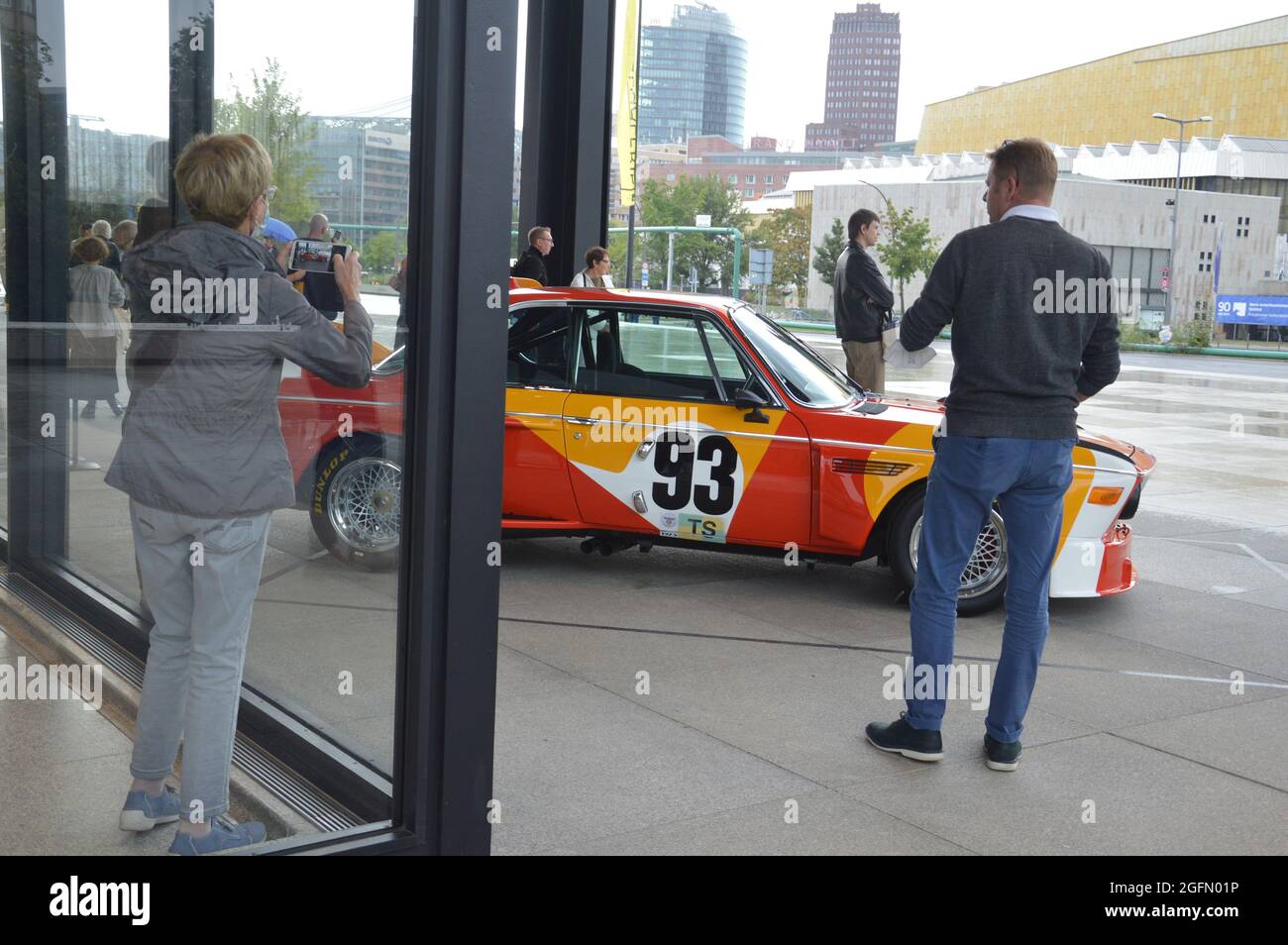 Alexander Calder BMW Art Car on display in front of The Neue ...