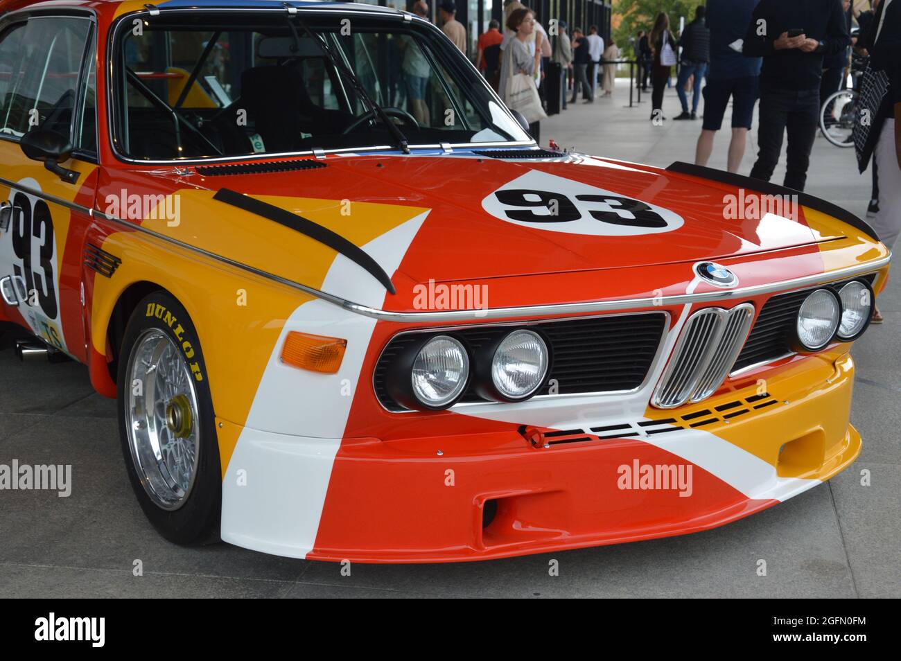 Alexander Calder BMW Art Car on display in front of The Neue ...