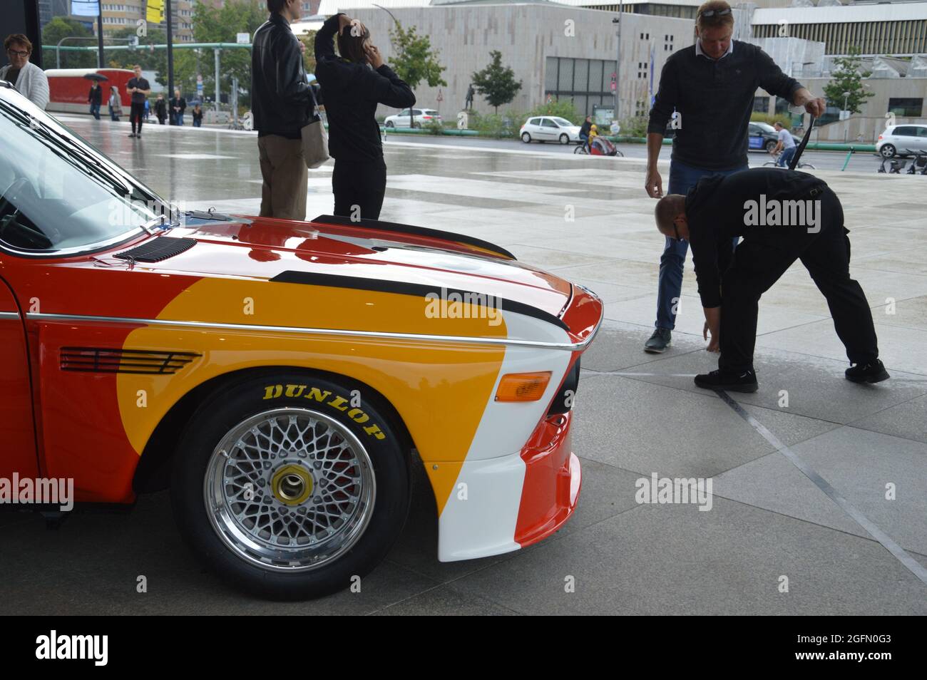 Alexander Calder BMW Art Car on display in front of The Neue ...