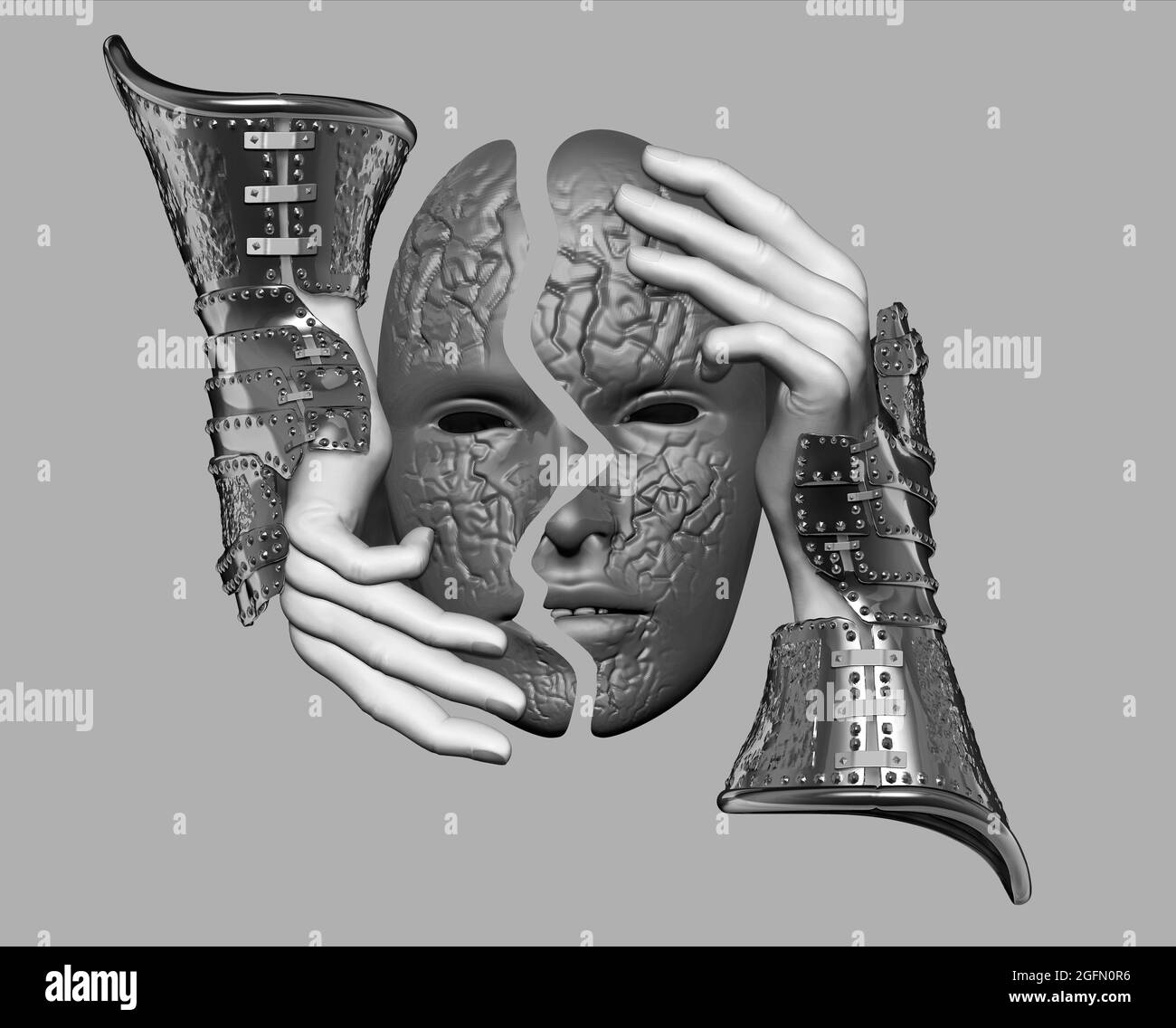 Man 3d cg Black and White Stock Photos & Images - Alamy