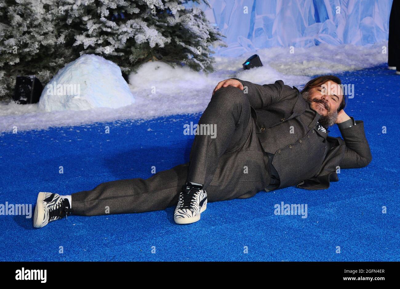 Los Angeles - CA - 12/09/2019 Jumanji Los Angeles Premiere -PICTURED: Jack Black Sara De Boer ...