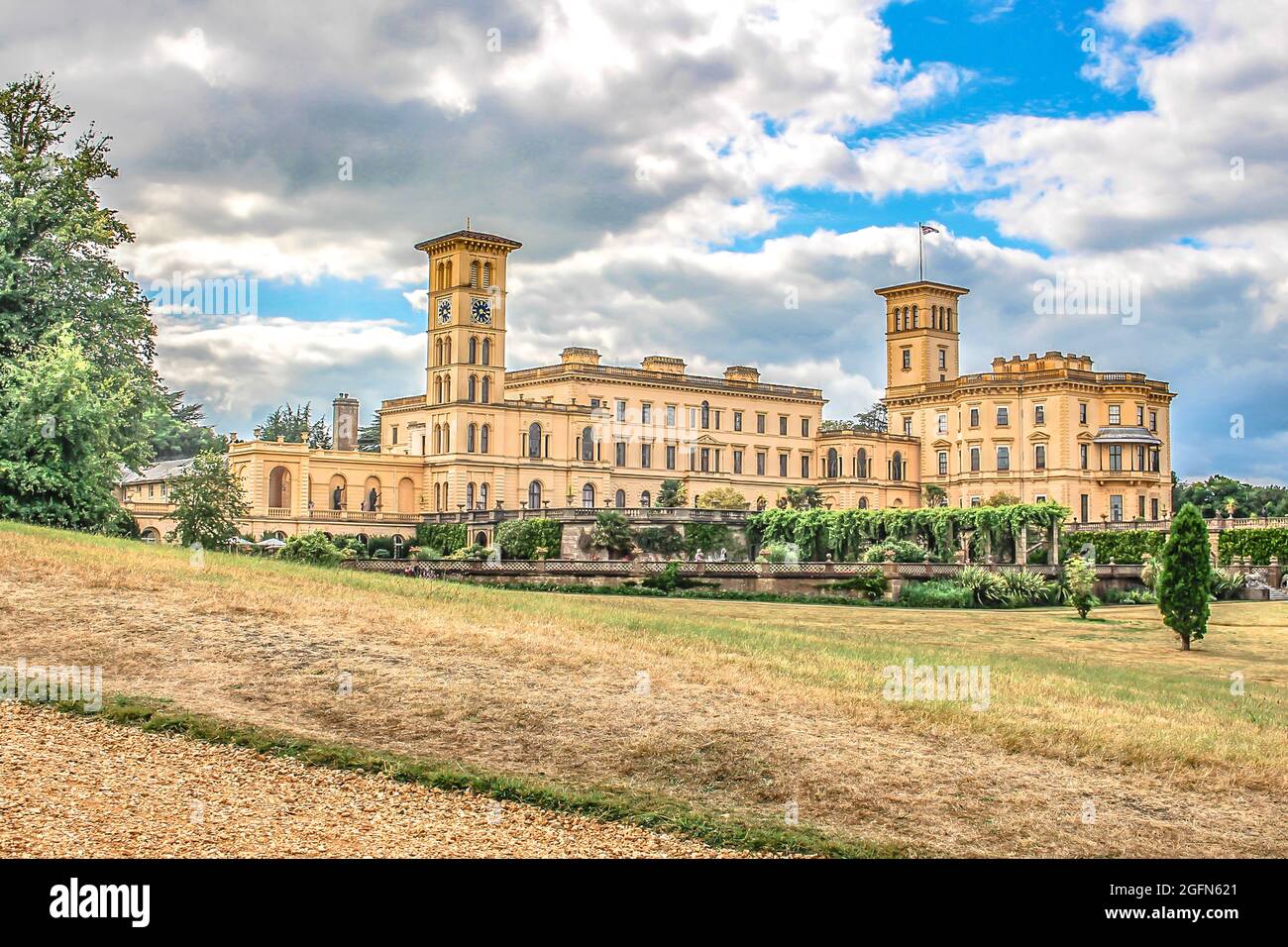 Osborne House on the Isle of Wight.Osborn House was completed in 1851 ...