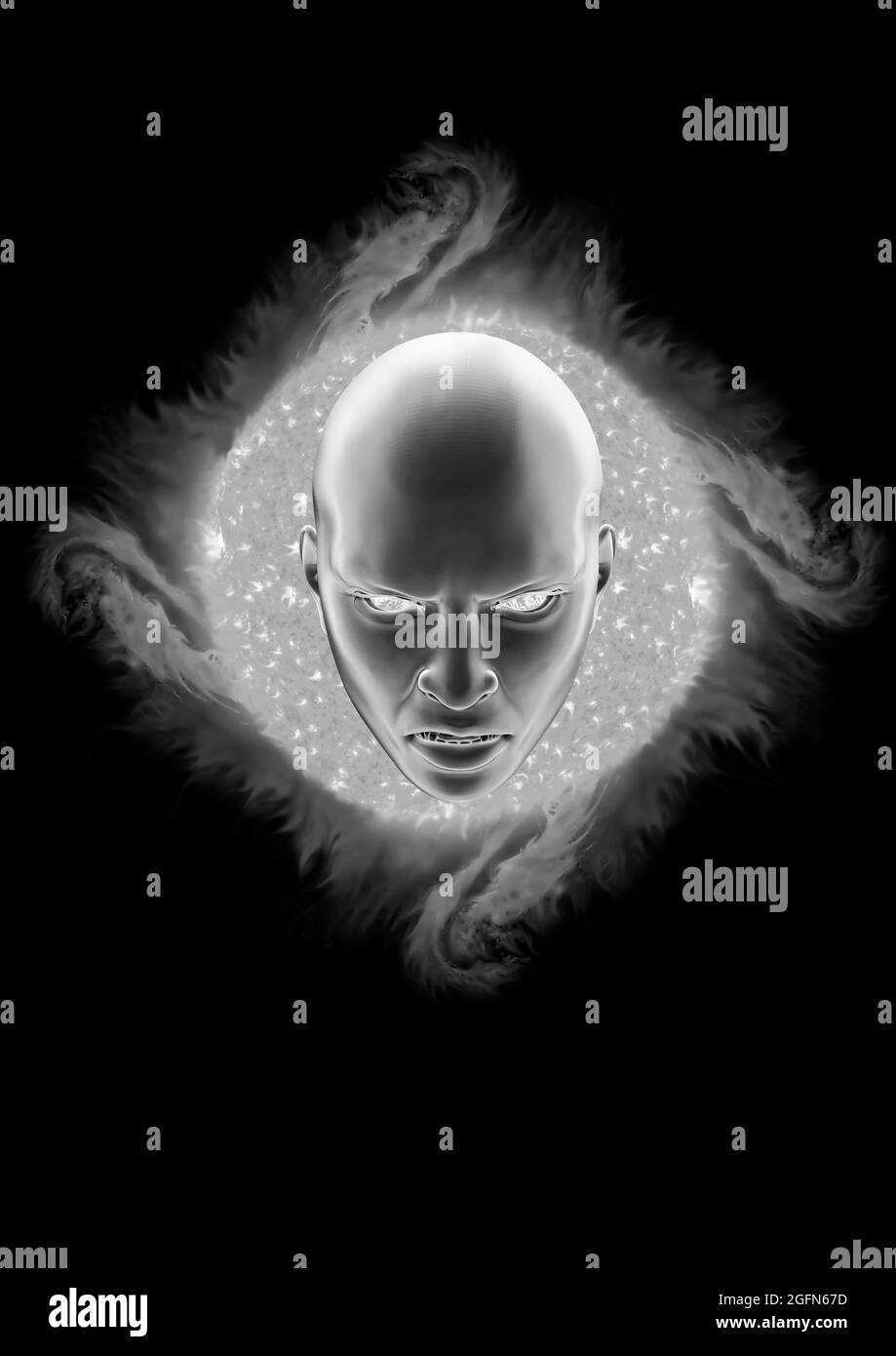 art, Illustrations mysticism fantasy, man Stock Photo - Alamy