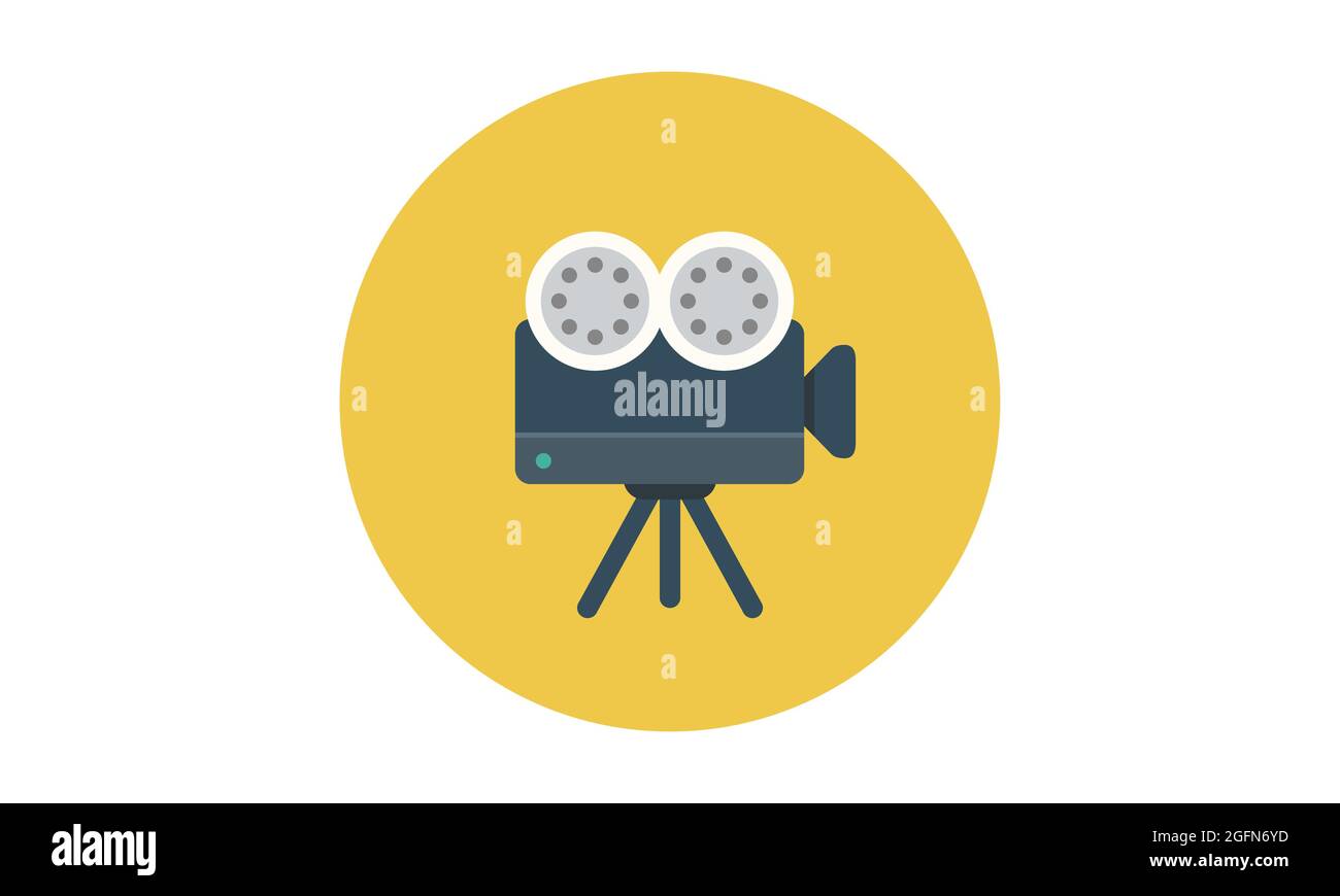 Video camera icon in modern design style for web and mobile apps vector ...