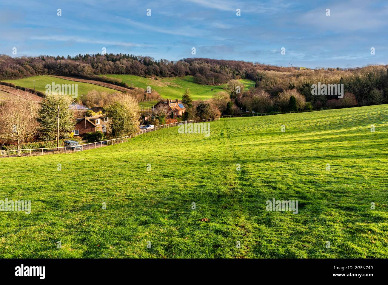 View across the Wye downs near Crundale, Ashford in Kent, England Stock ... View across the Wye downs near Crundale, Ashford in Kent, England Stock ...