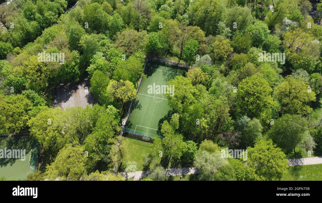 Football pitch aerial hi-res stock photography and images - Alamy
