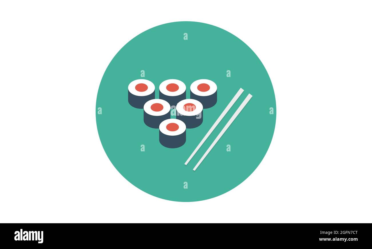 sushi icon design, Eat food restaurant menu dinner lunch cooking and ...