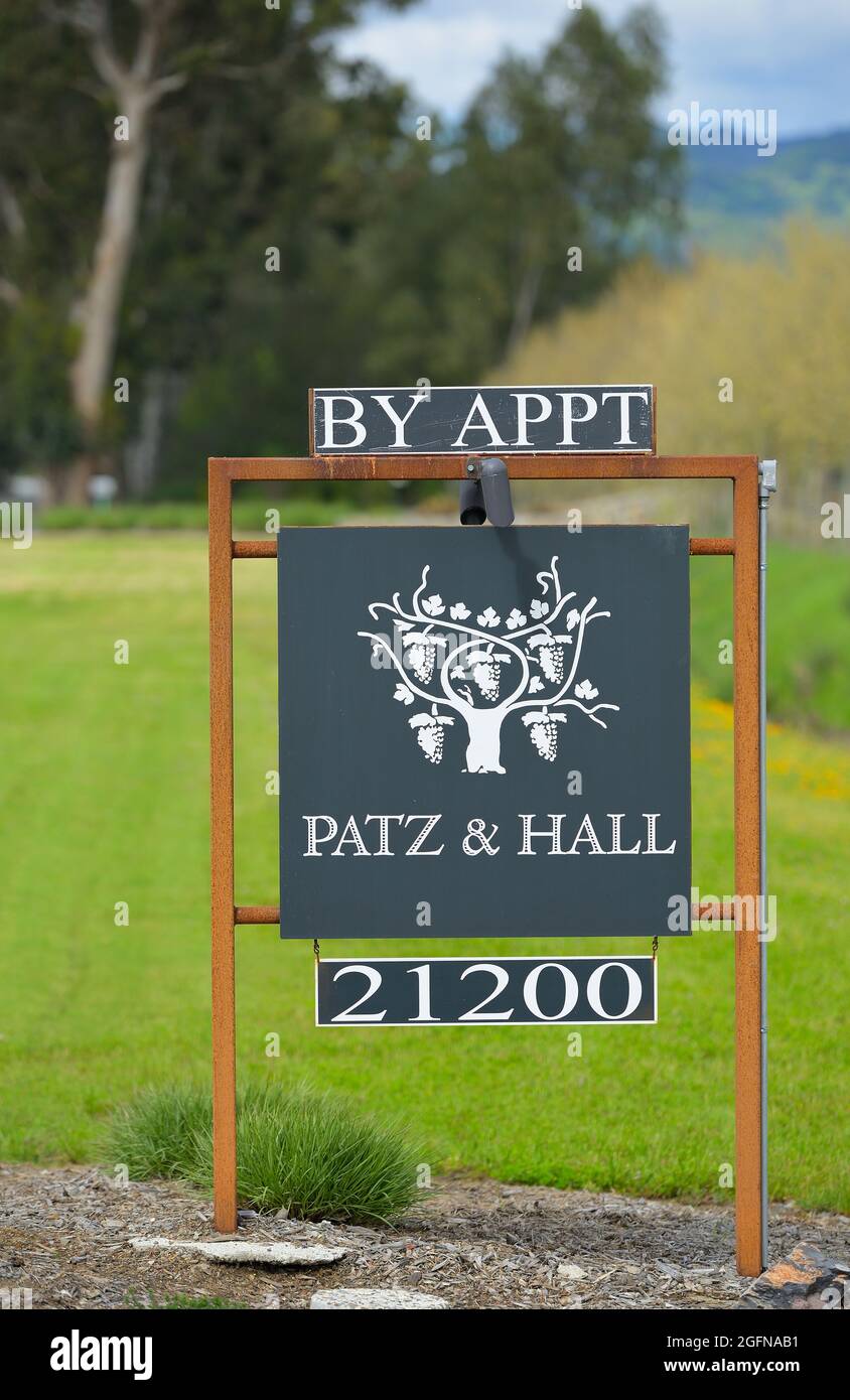 The Patz Hall winery, Sonoma CA Stock Photo - Alamy