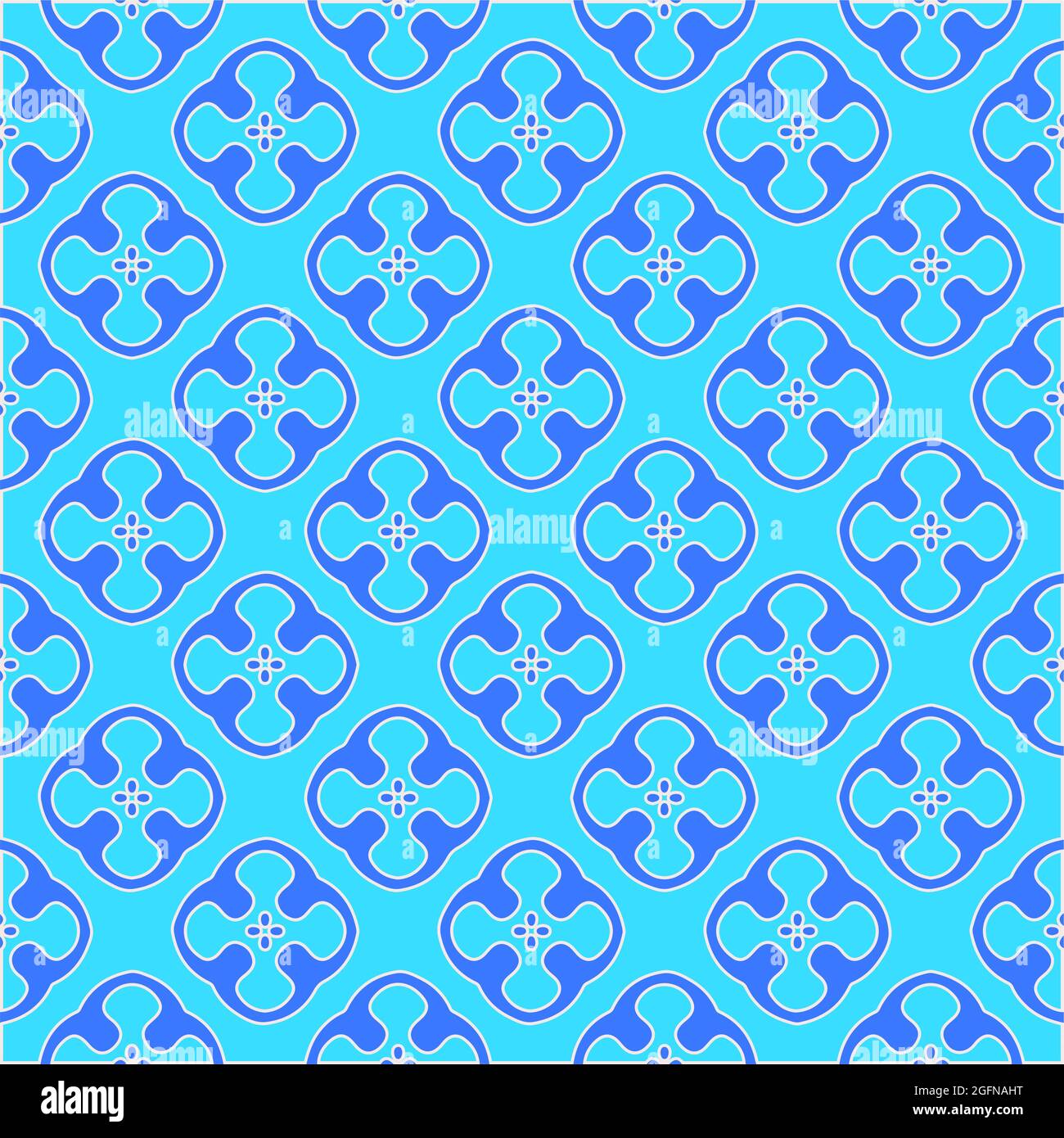Geometric vector pattern with Aquamarine and blue colors. abstract ...