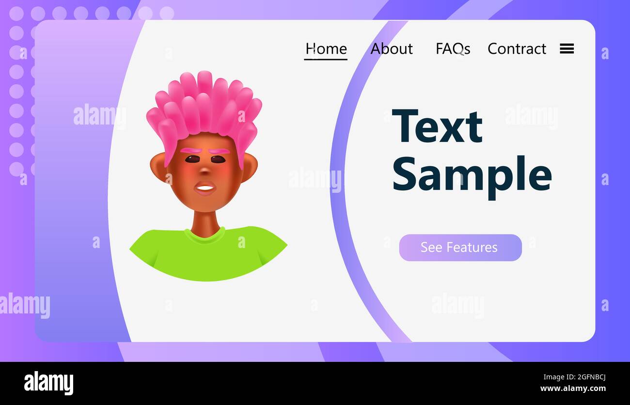 male person head in round frame cute hipster man avatar cartoon ...