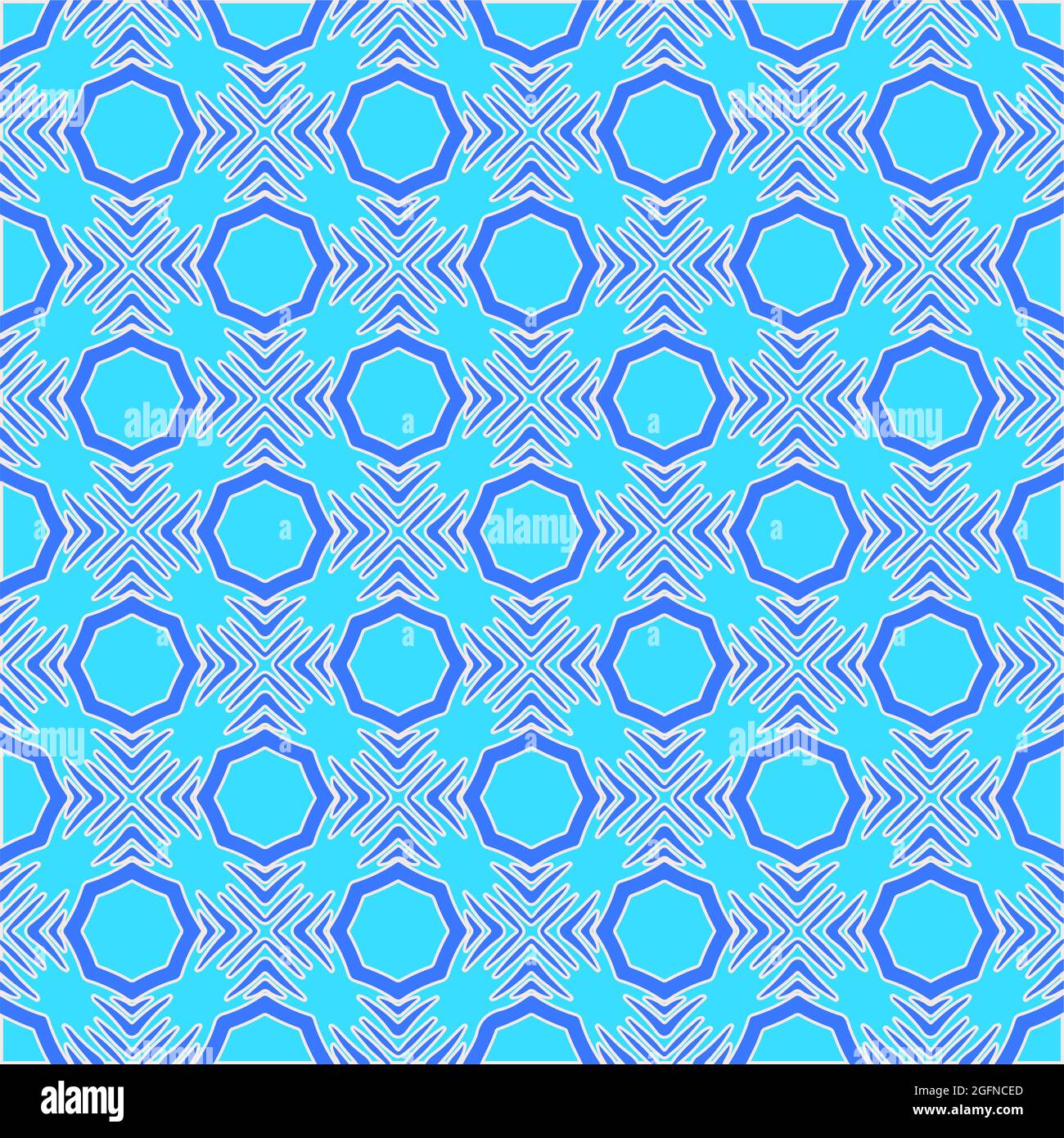Geometric vector pattern with Aquamarine and blue colors. abstract ...