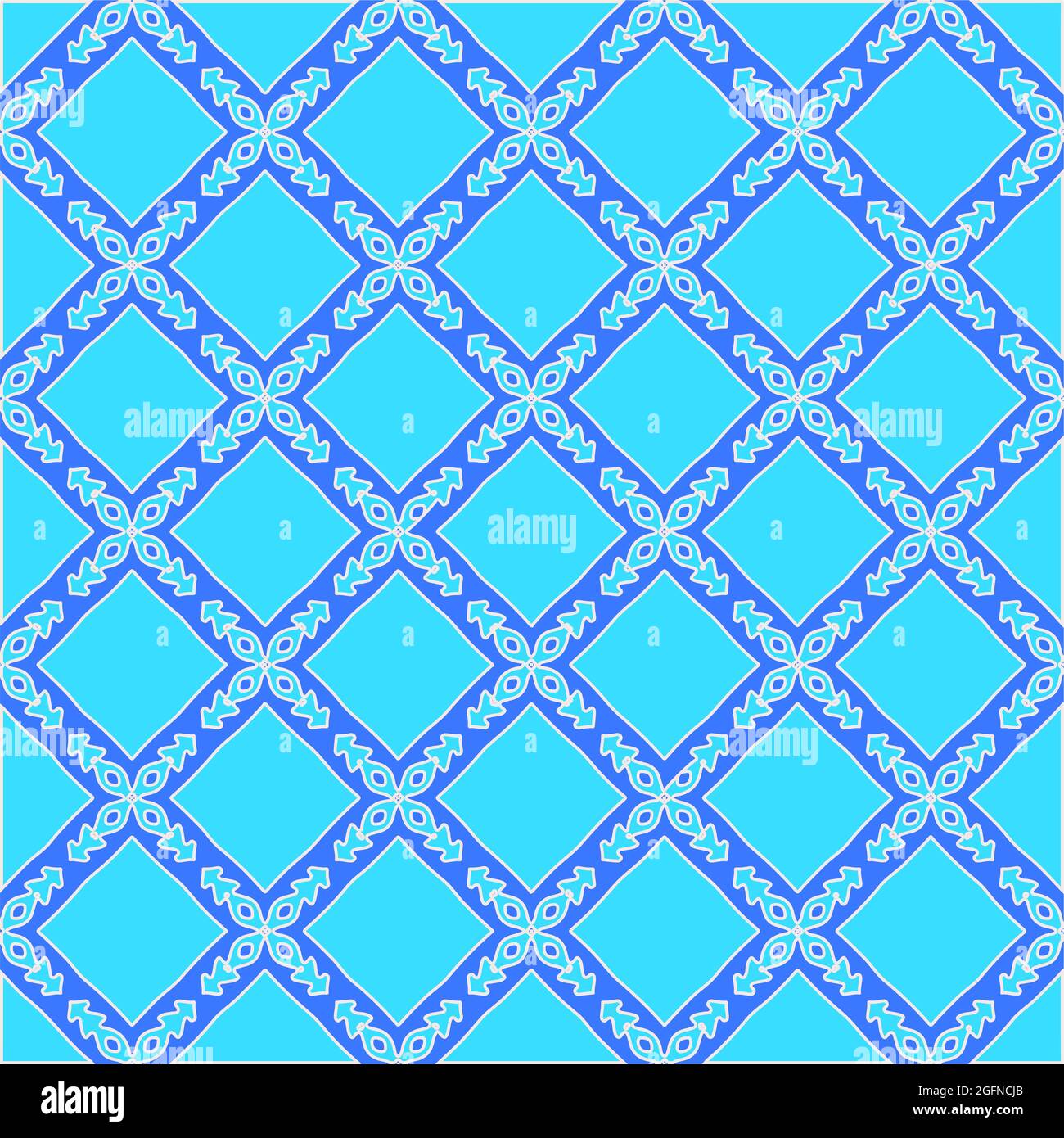 Geometric vector pattern with Aquamarine and blue colors. abstract ...
