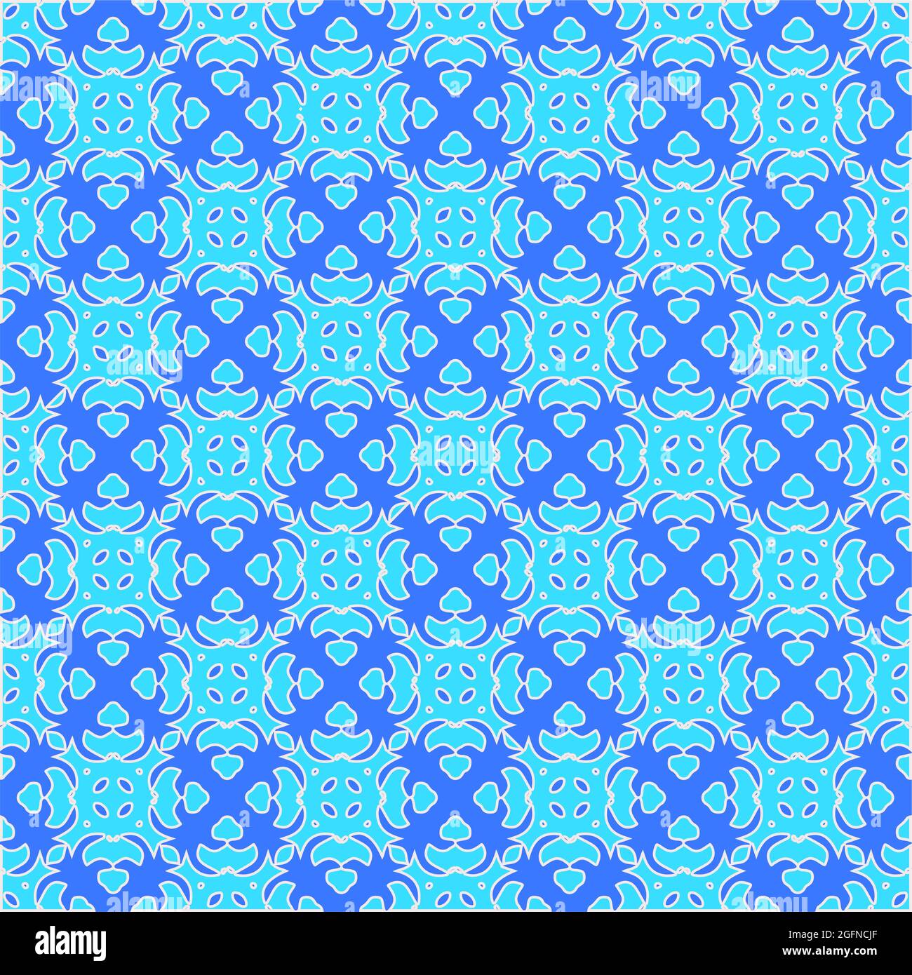 Geometric vector pattern with Aquamarine and blue colors. abstract ...