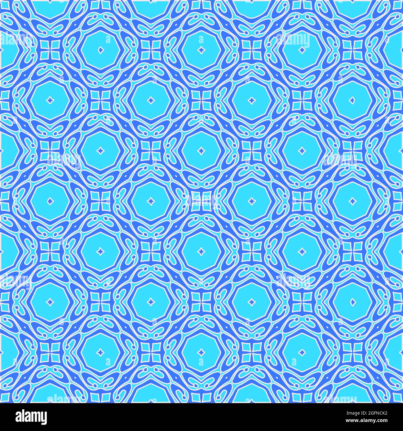 Geometric vector pattern with Aquamarine and blue colors. abstract ...