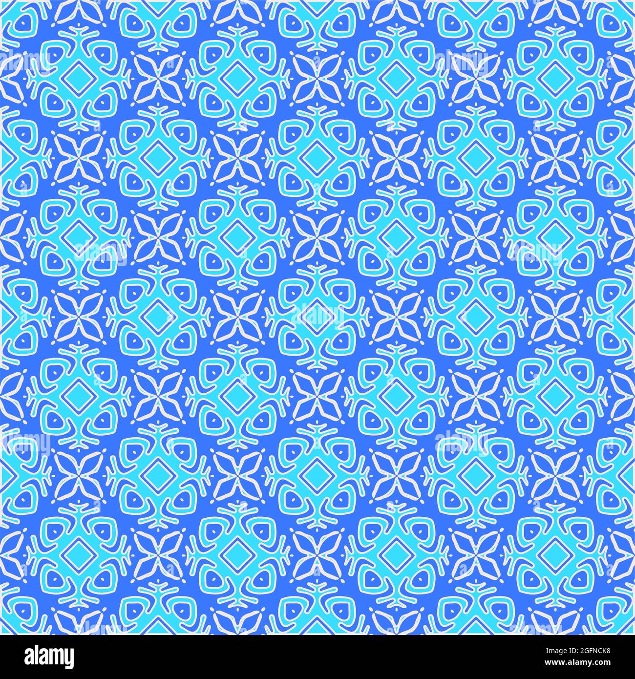 Geometric vector pattern with Aquamarine and blue colors. abstract ...