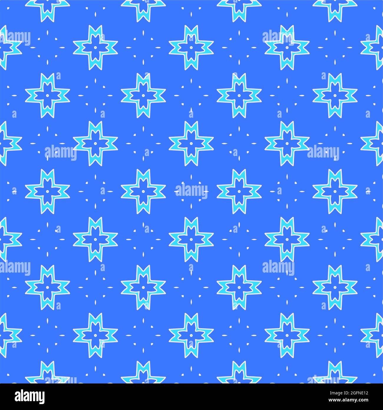 Geometric vector pattern with Aquamarine and blue colors. abstract ...