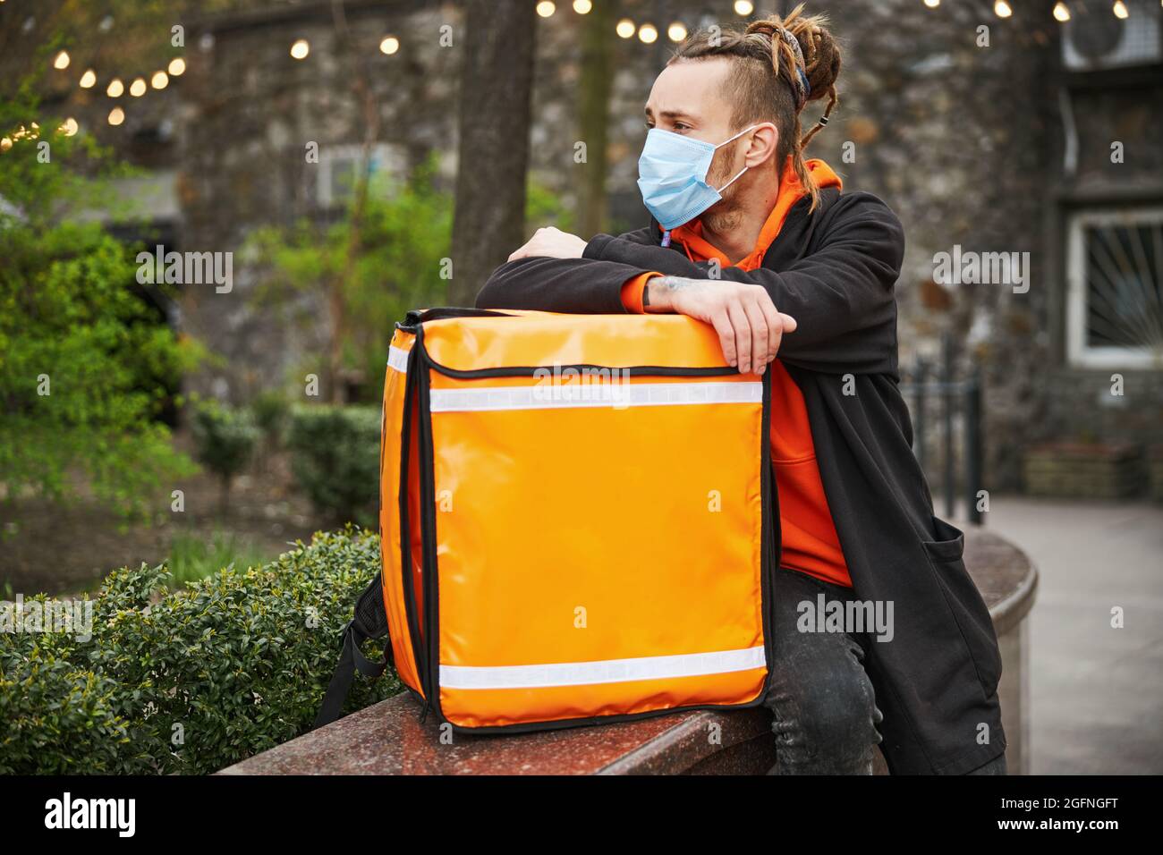 Courier rest hi-res stock photography and images - Alamy
