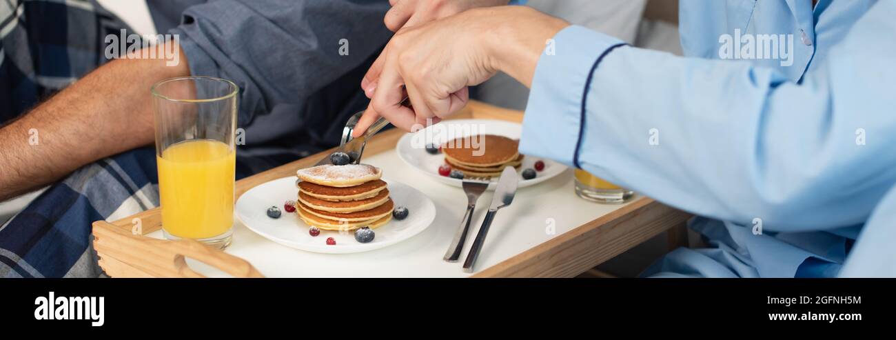 Gay breakfast bed hi-res stock photography and images - Alamy