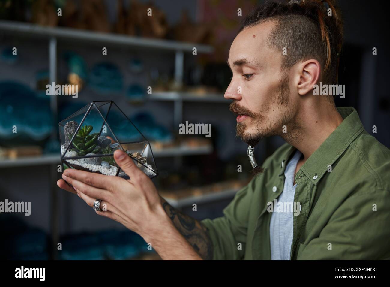 Geometric terrarium hi-res stock photography and images - Alamy