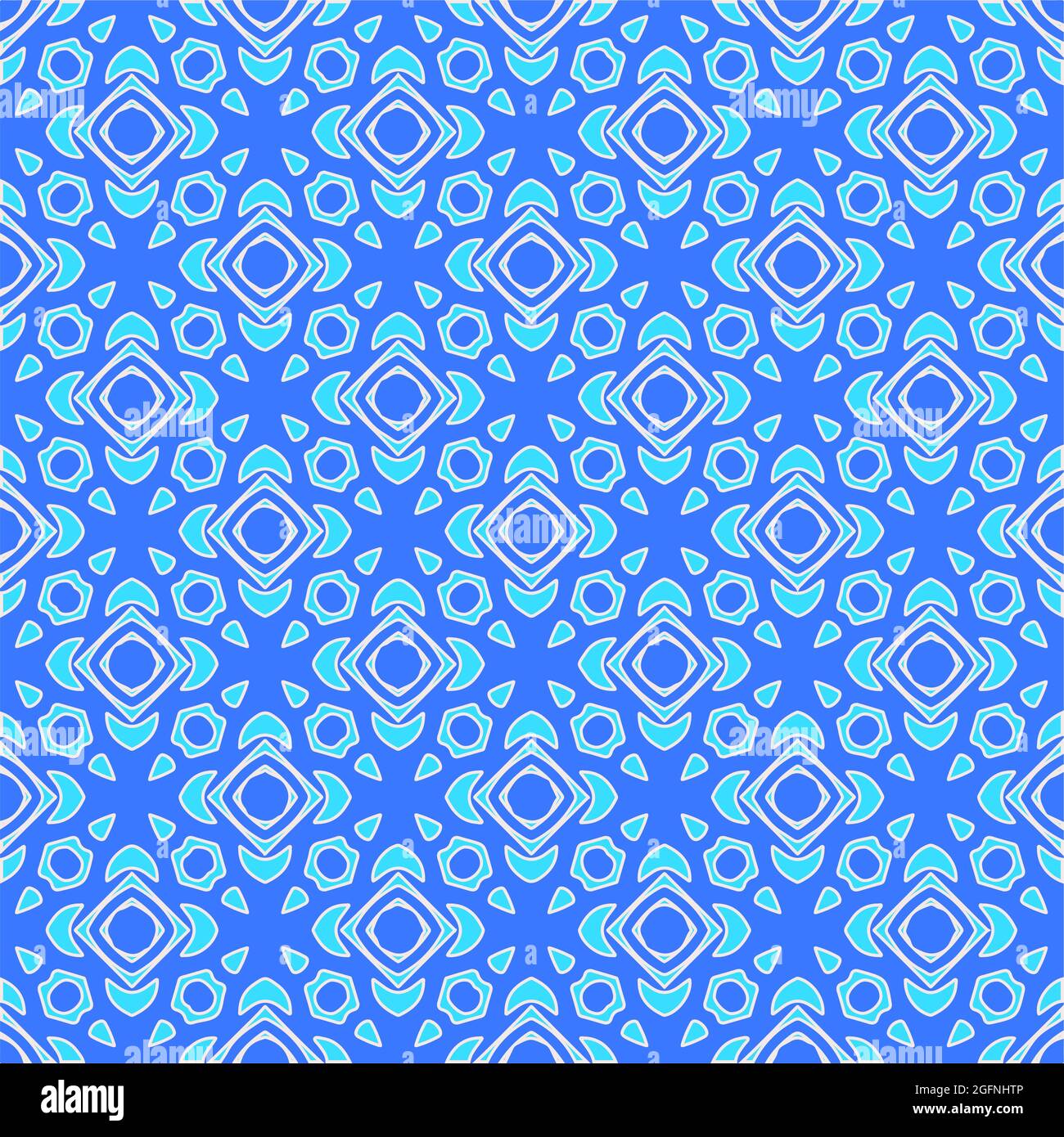 Geometric vector pattern with Aquamarine and blue colors. abstract ...