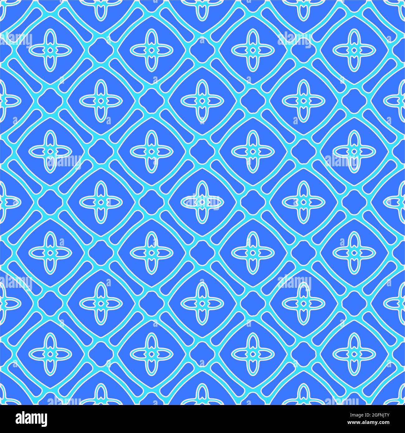 Geometric vector pattern with Aquamarine and blue colors. abstract ...