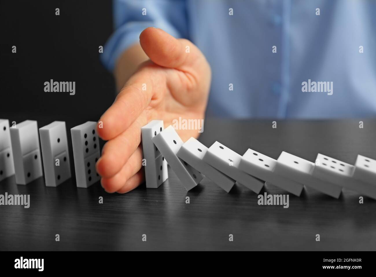 Toppling blocks hi-res stock photography and images - Alamy
