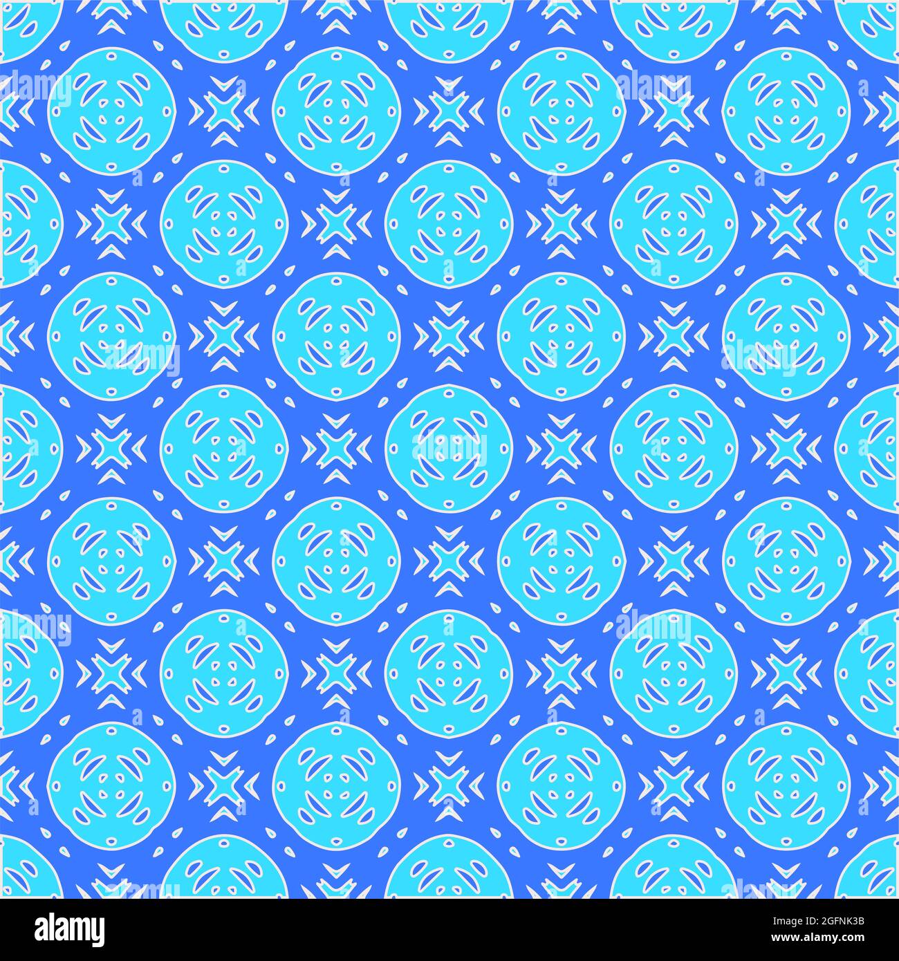 Geometric vector pattern with Aquamarine and blue colors. abstract ...