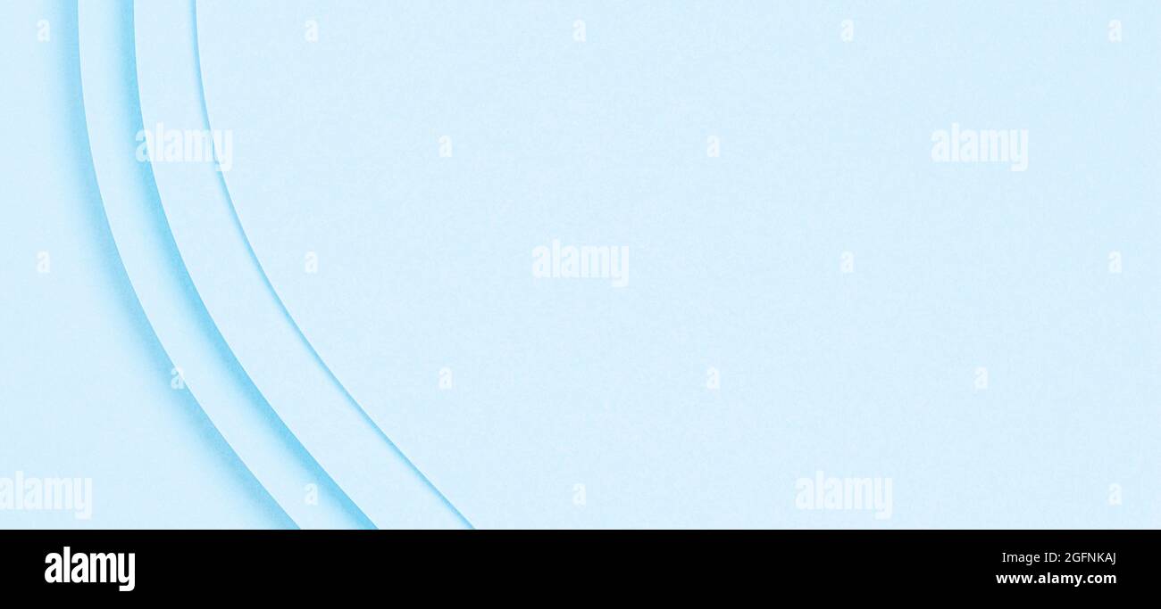 Minimal geometric pastel blue color shapes and lines. Abstract ...