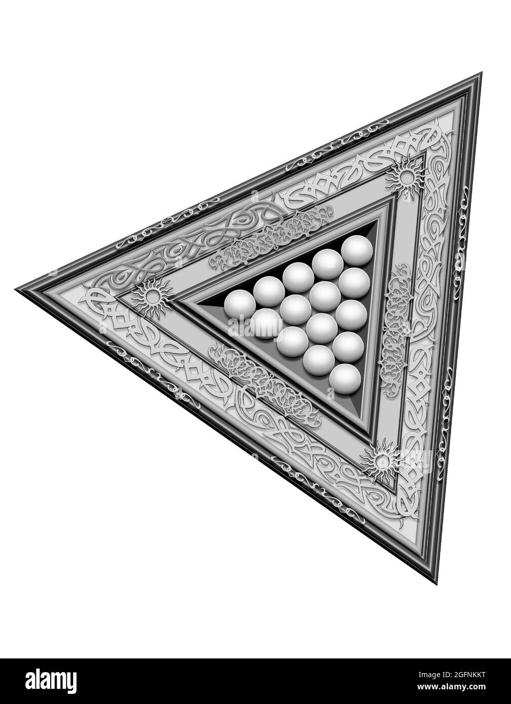 3d billiards Black and White Stock Photos & Images - Alamy