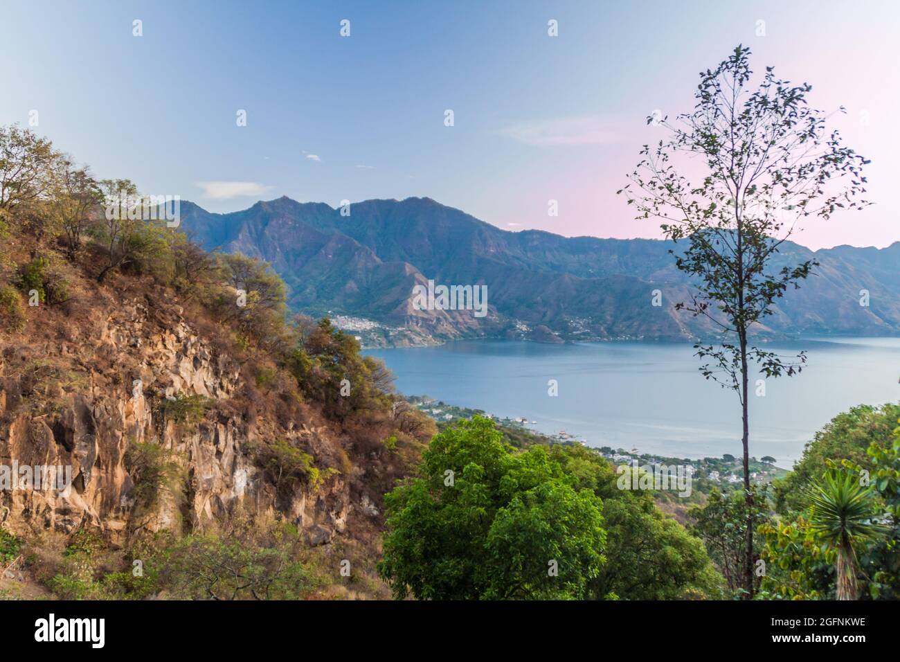 Atitlan lake in Guatemala Stock Photo - Alamy