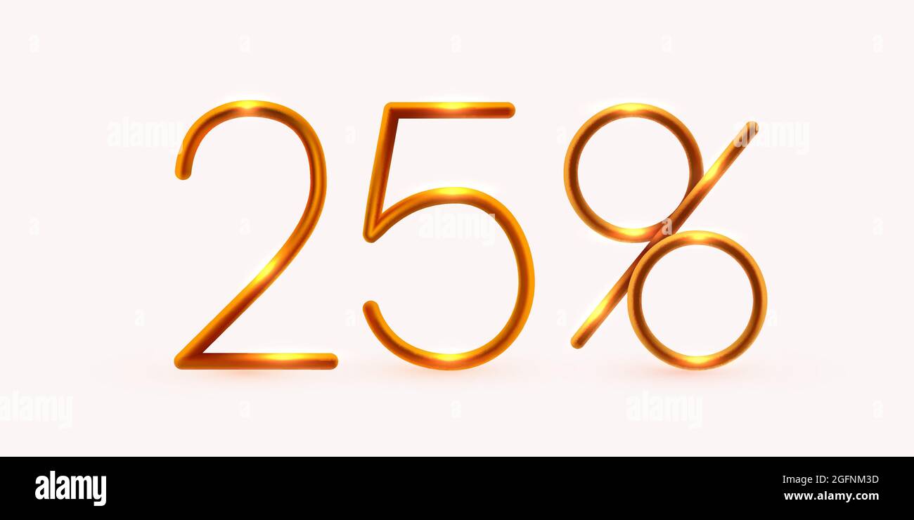 25 percent Cut Out Stock Images & Pictures - Alamy