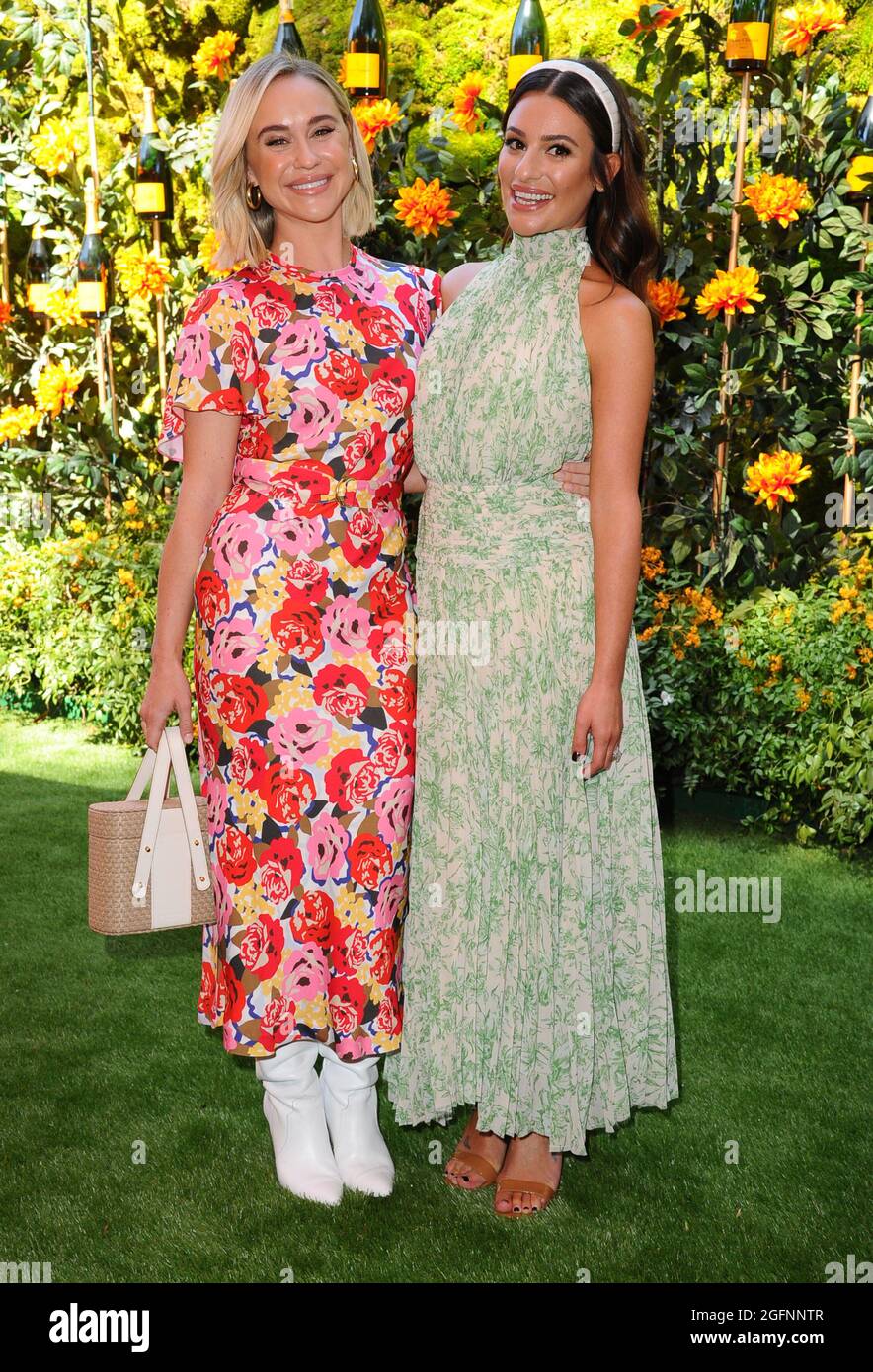 Los Angeles - CA - 10/05/2019 Veuve Clicquot Polo Classic -PICTURED: Becca Tobin and Lea Michele ...