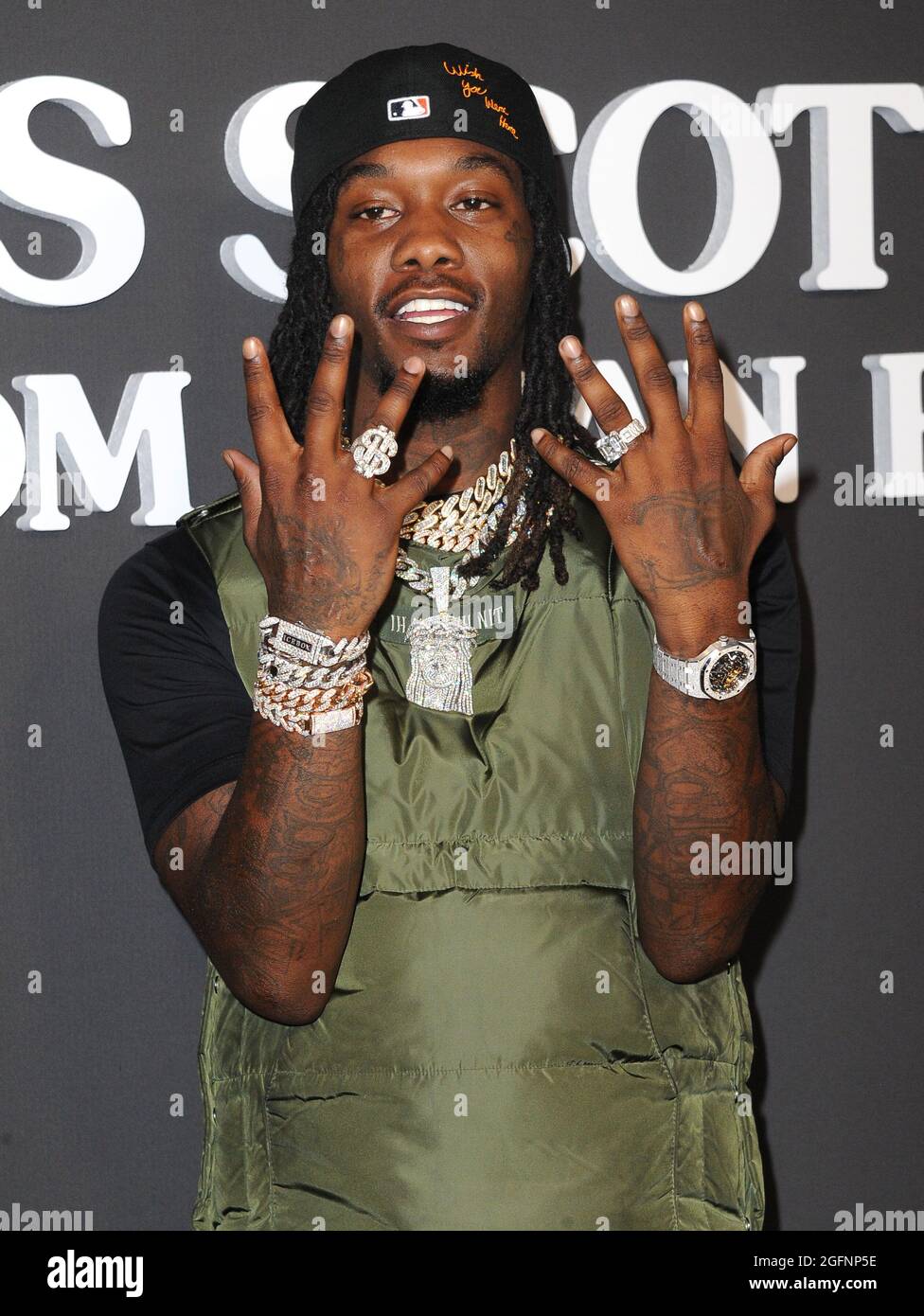 -Santa Moni - CA - CA - 08/27/2019 Travis Scott Look Mom I Can Fly LA Premiere -PICTURED: Offset ...
