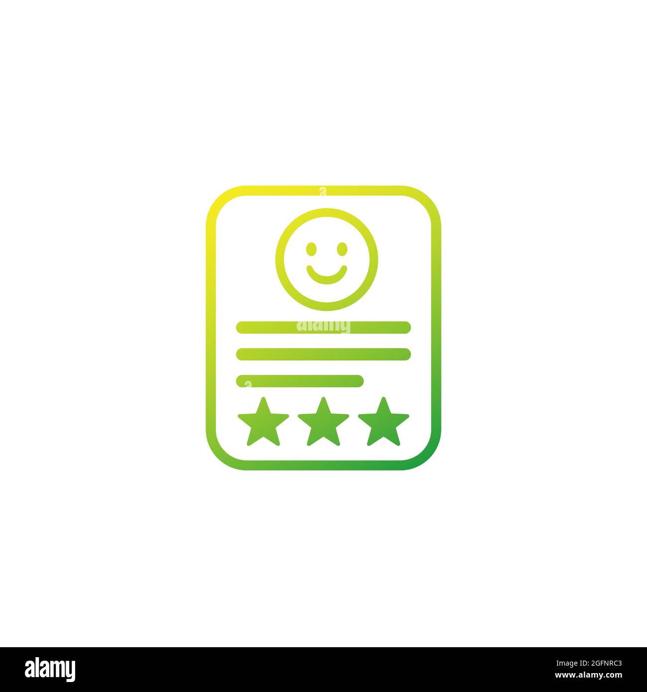good review icon on white Stock Vector Image & Art - Alamy