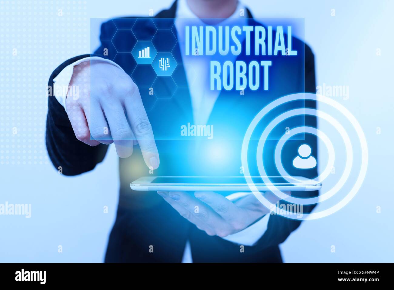 Writing displaying text Industrial Robot. Word for robotic mechanism ...