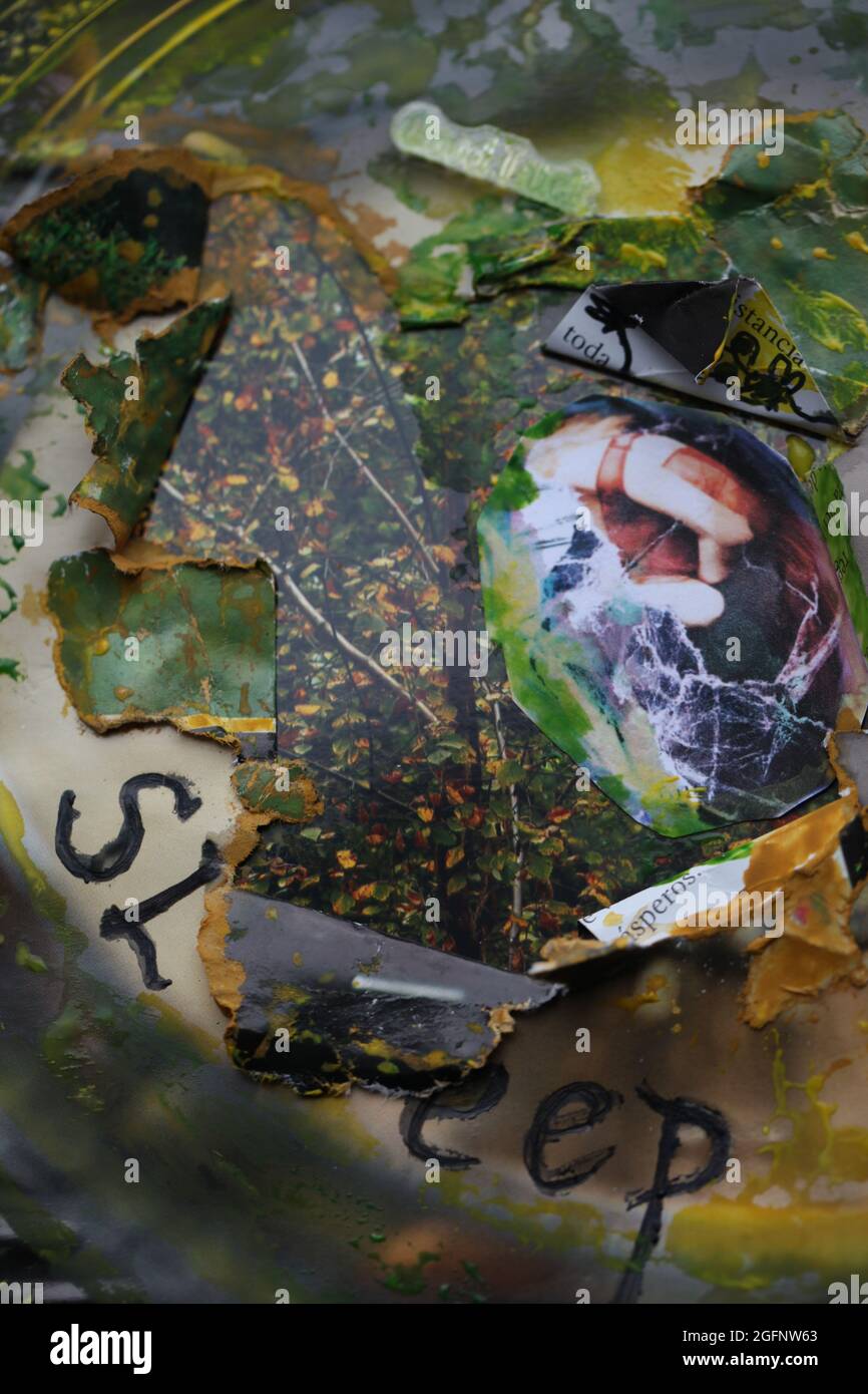 Mixed media collage photo montage Stock Photo - Alamy