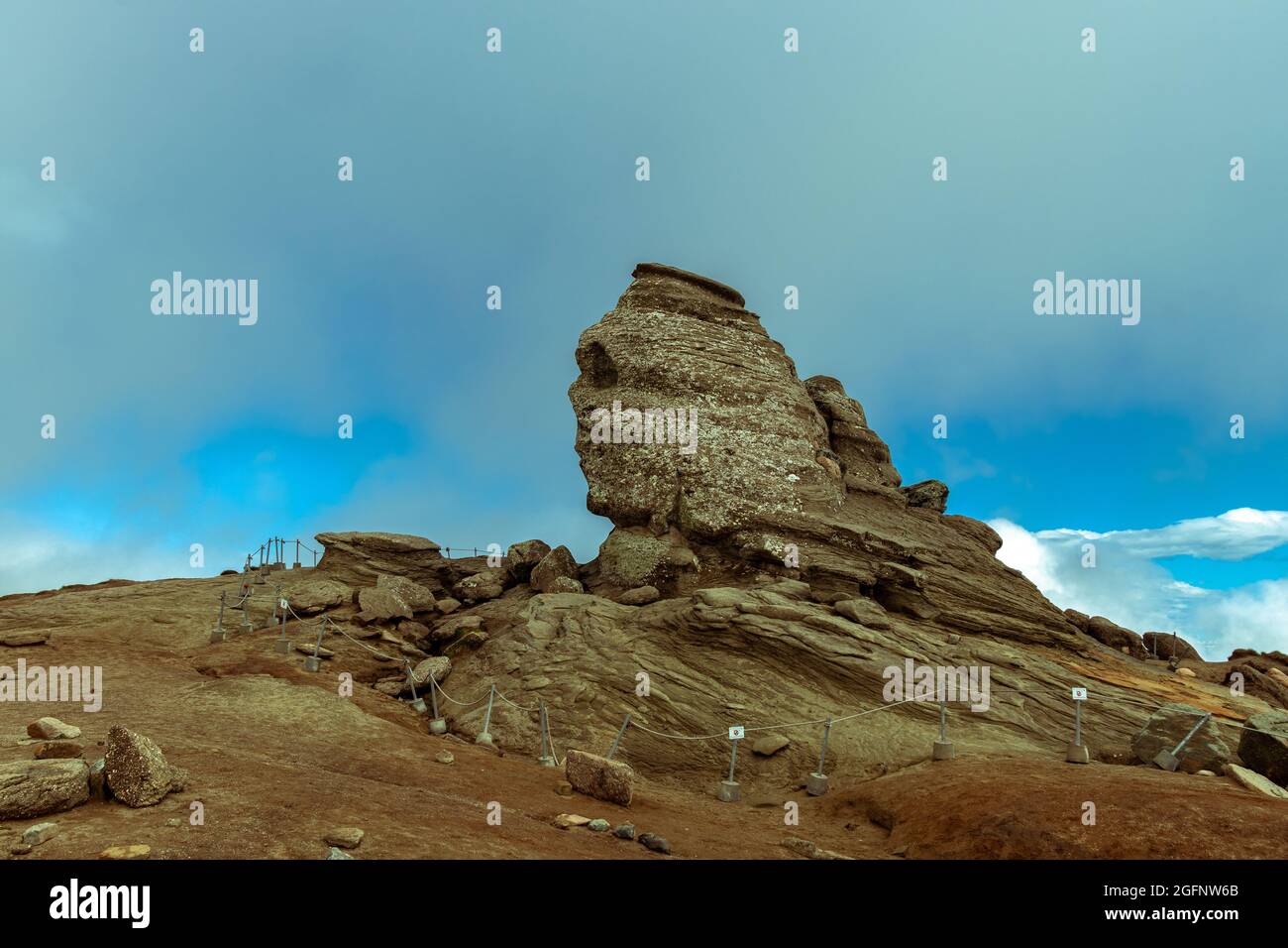 Photography of The Sphinx from Bucegi mountains,Romania. A rock shaped ...