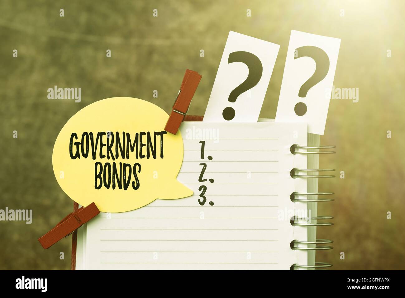 Inspiration showing sign Government Bonds. Concept meaning debt ...