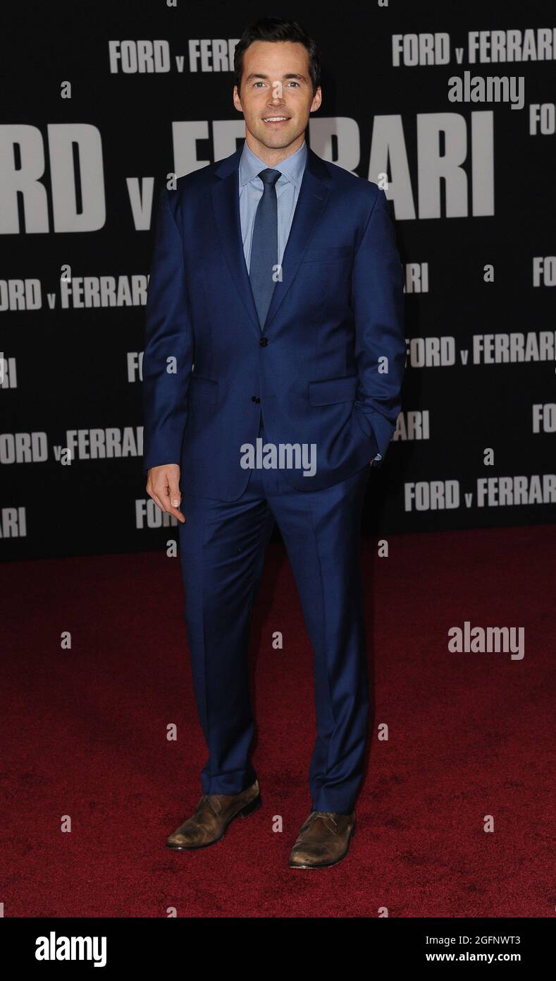 Los Angeles - CA - 11/04/2019 Ford v Ferrari Los Angeles Premiere -PICTURED: Ian Harding Sara De ...
