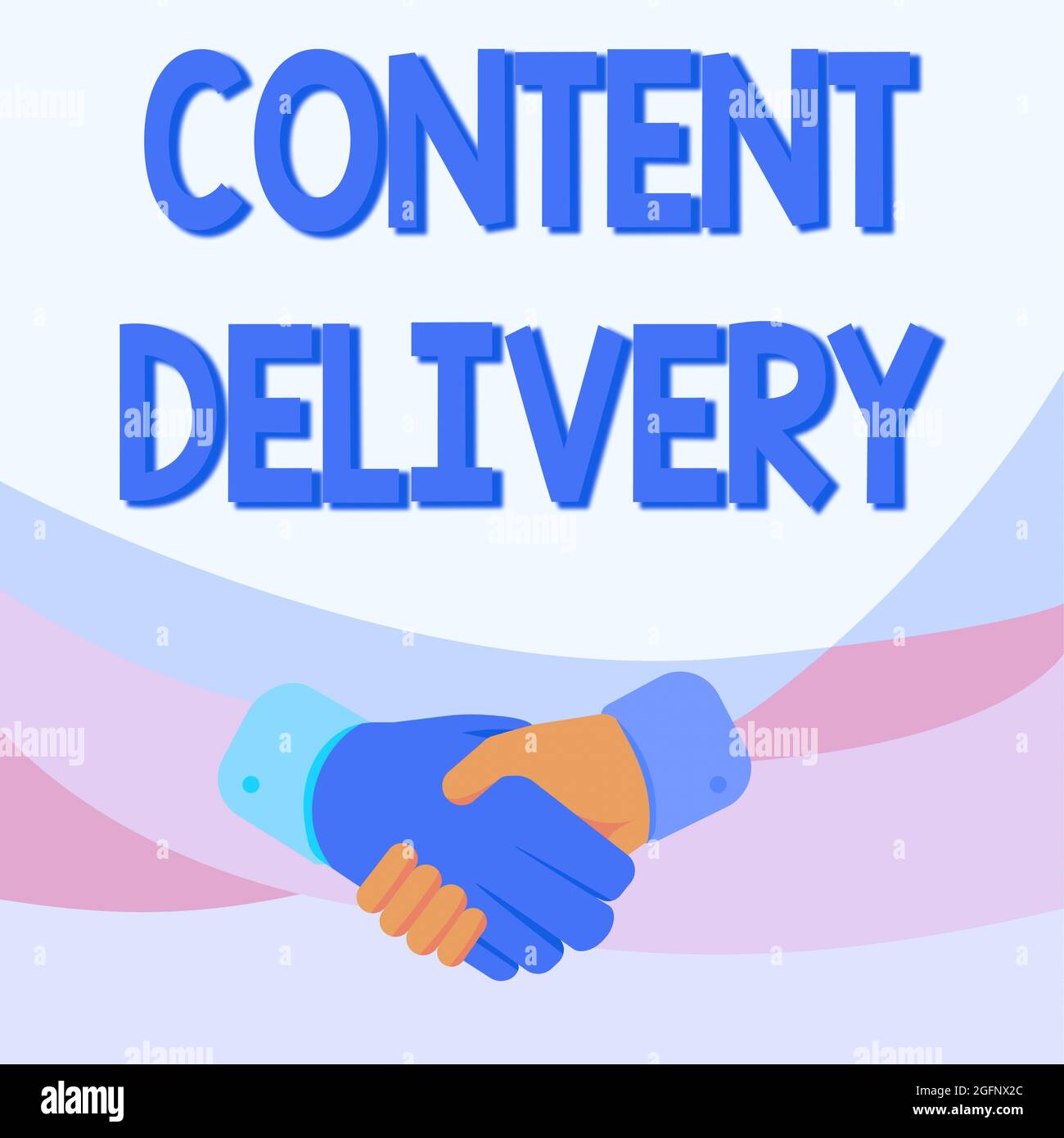 Text showing inspiration Content Delivery. Word for geographically distributed network of proxy ...