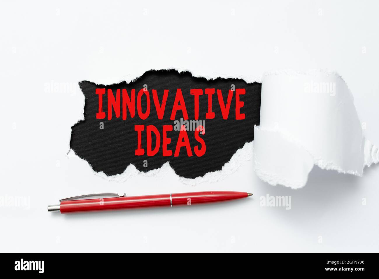 Hand writing sign Innovative Ideas. Business approach application of ...