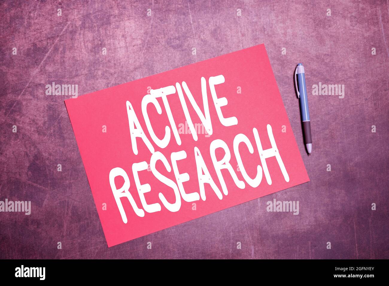 Sign displaying Active Research. Conceptual photo Simultaneous process ...