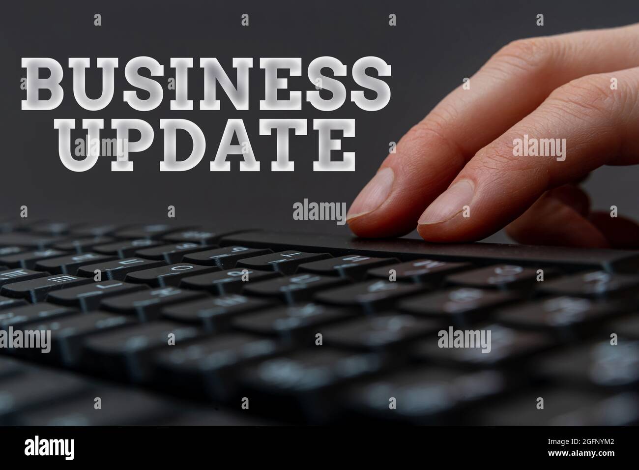 Inspiration showing sign Business Update. Business concept the act of ...