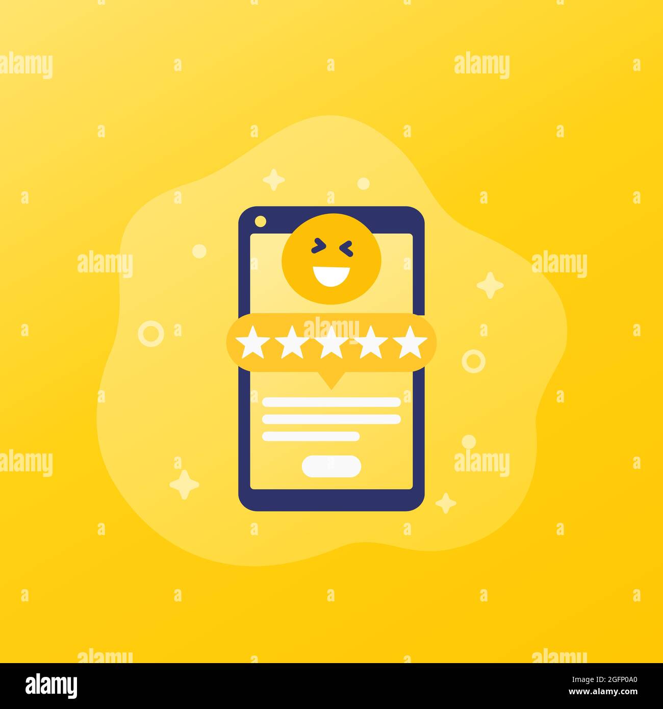 mobile review, feedback vector icon Stock Vector Image & Art - Alamy