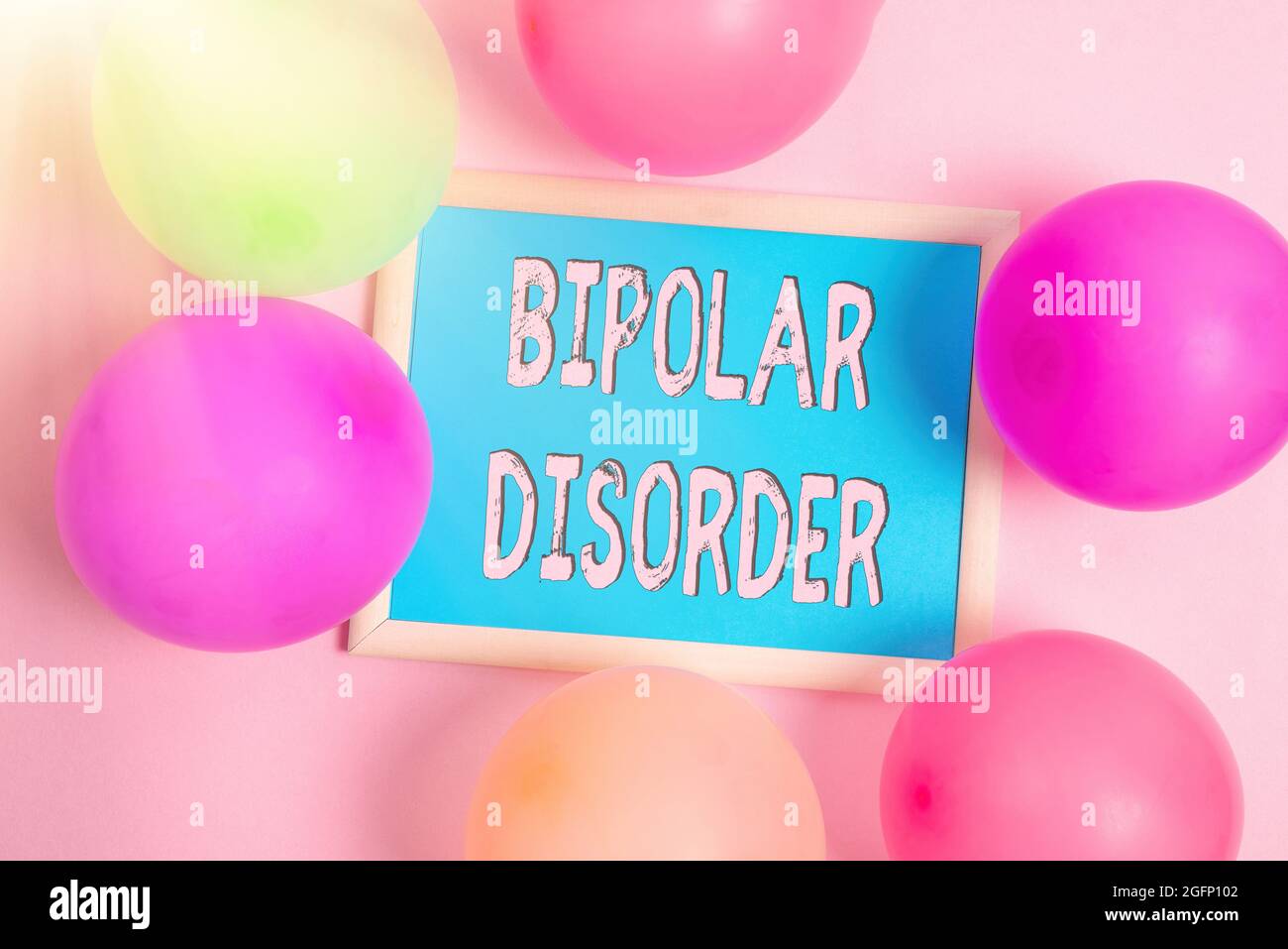 Hand writing sign Bipolar Disorder. Conceptual photo mental illness ...