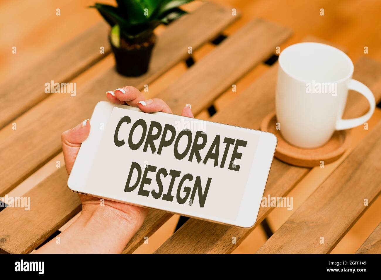 Hand writing sign Corporate Design. Conceptual photo official graphical ...