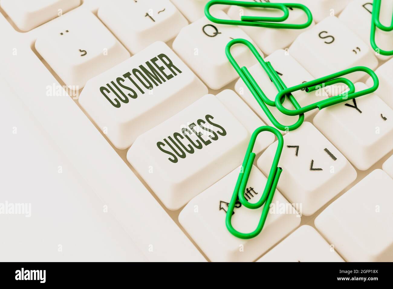 Text sign showing Customer Success. Business concept customers achieve ...