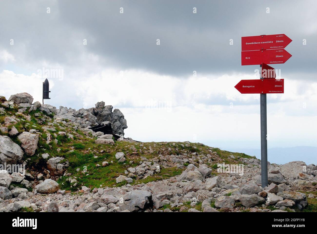 Slovenia, mount Batognica (monte Rosso). The mountain was the field of ...